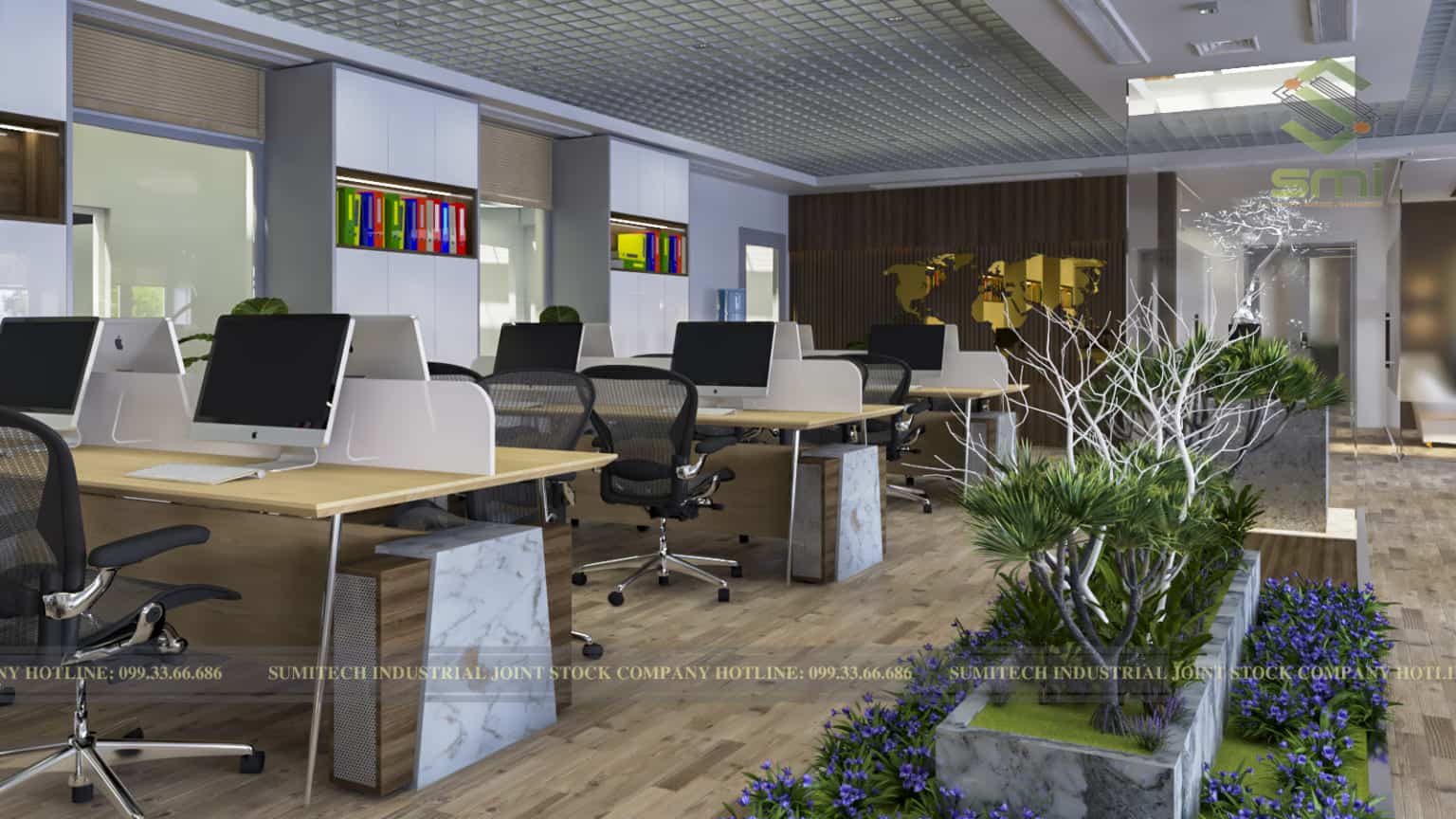 Layout Văn Phòng Chuyên Nghiệp Cho Nhà Xưởng